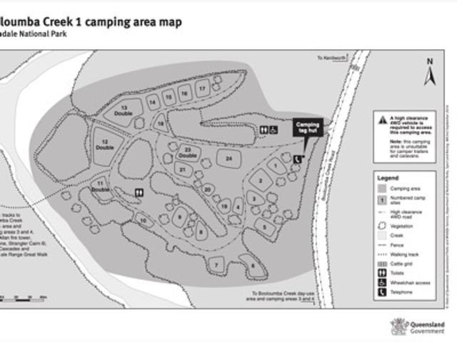 Booloumba Creek Camping Area 1 - Conondale National Park, Campsite at Cambroon | Book at ...
