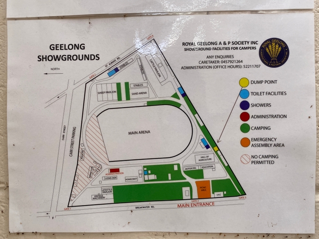 Geelong Showgrounds, Campsite at Breakwater | Book at Campedia.com.au