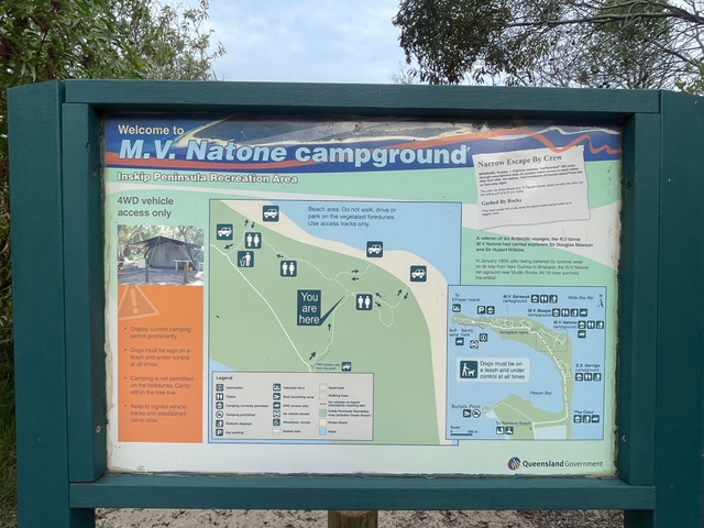 MV Natone Campground - Inskip Peninsula Recreation Area, Campsite at ...