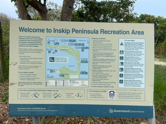 MV Sarawak West Campground - Inskip Peninsula Recreation Area, Campsite ...