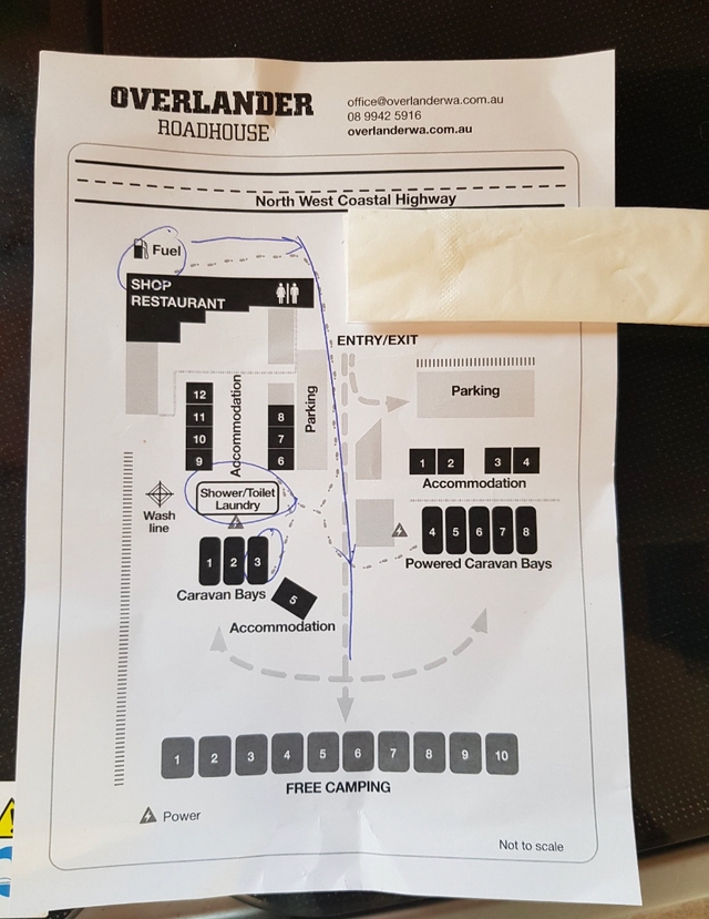 Overlander Roadhouse and Caravan Park, Caravan Park at Hamelin Pool ...