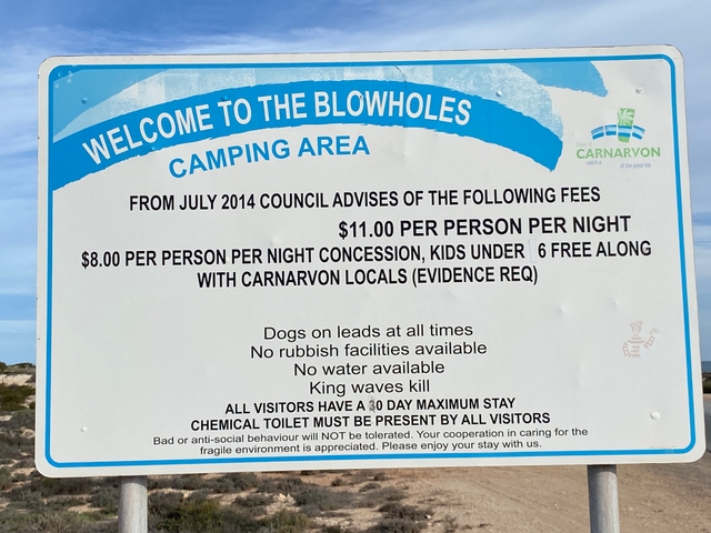 Pt Quobba Blowholes Campground, Campsite at Macleod | Book at Campedia ...